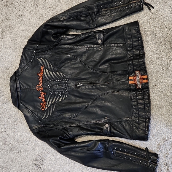Harley-Davidson | Jackets & Coats | Harley Davidson Leather Riding ...